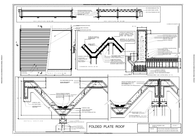 FINAL FOLDED PLATE STRUCTURE-Model | PDF | Architectural Design ...
