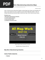 Class 10 SST Map Work Guide | PDF