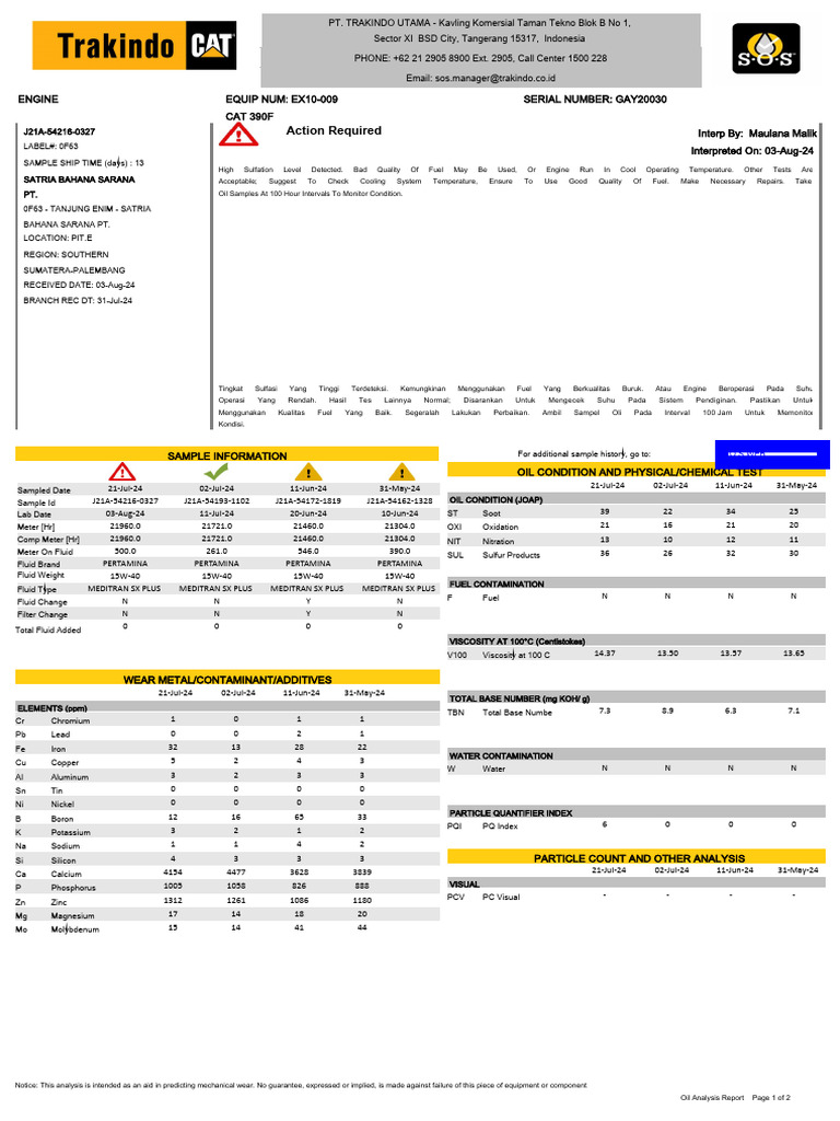 Ex10-009 Engine 21-07-2024 | PDF | Chromium | Chemical Elements