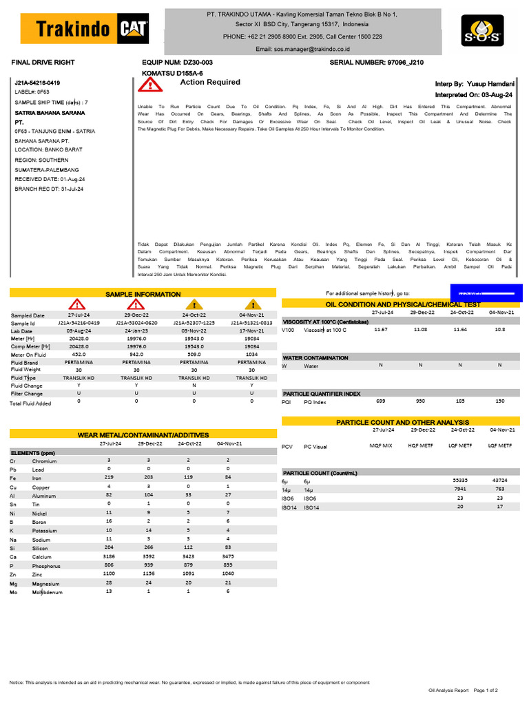 DZ30-003 Final Drive RH 27-07-2024 | PDF | Chromium | Iron
