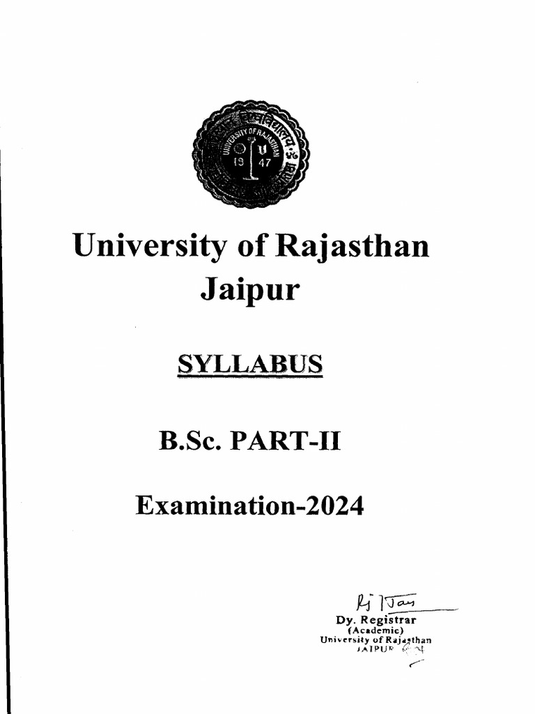 B.sc. Part Ii 2024 | PDF