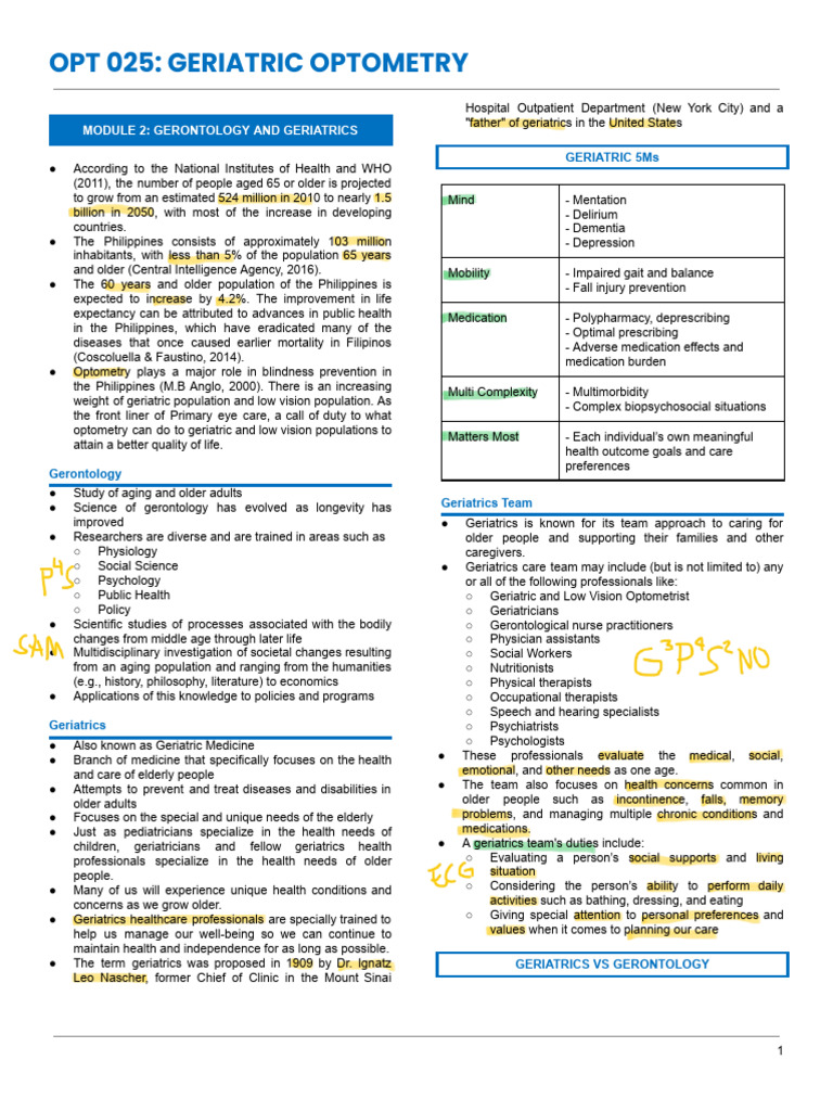 Geria p1 | PDF | Geriatrics | Ageing