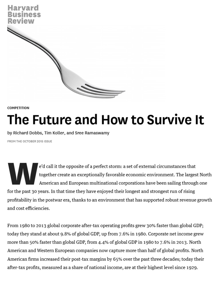 The Future and How To Survive It 81724914 | PDF | Profit (Economics ...