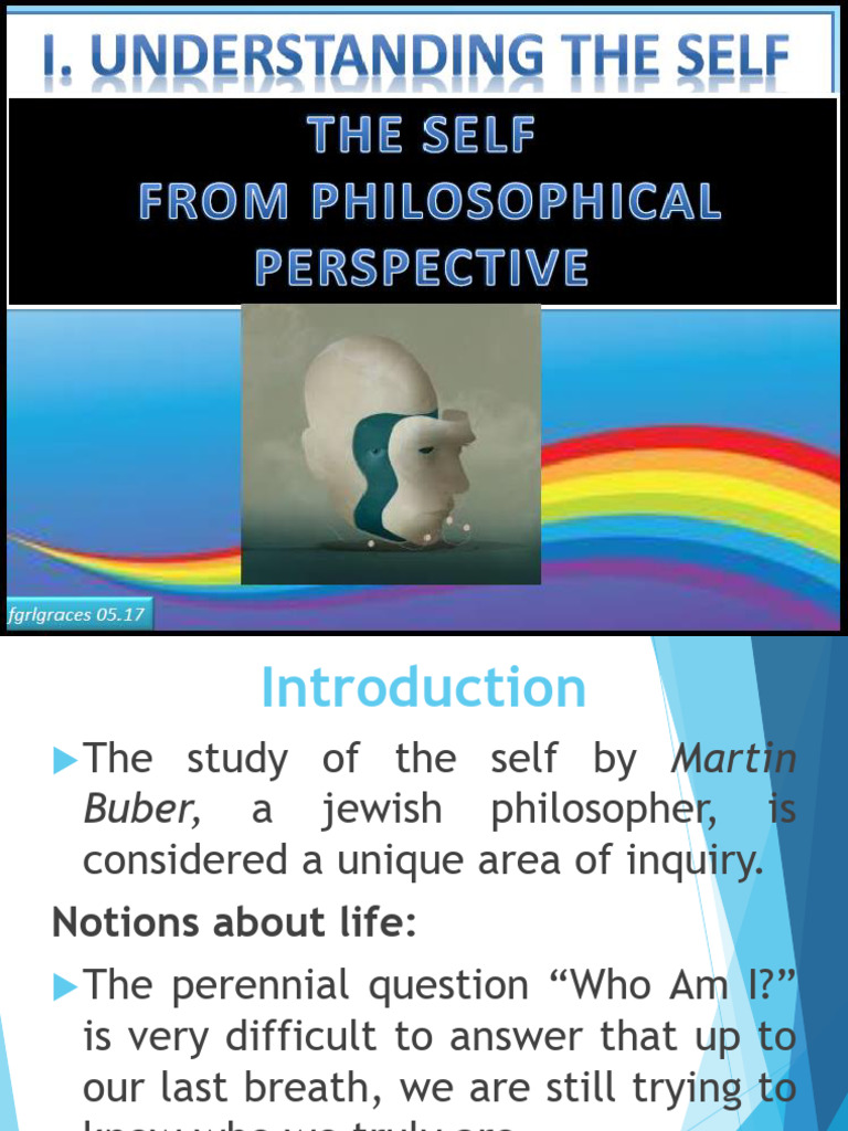 The Philosophical Perspective of The Self 1 | PDF | Philosophy Of Self ...