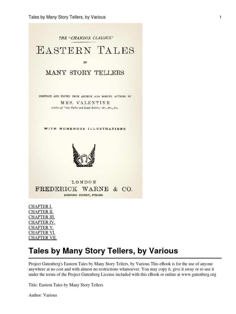 eastern fairy tales | PDF | Project Gutenberg