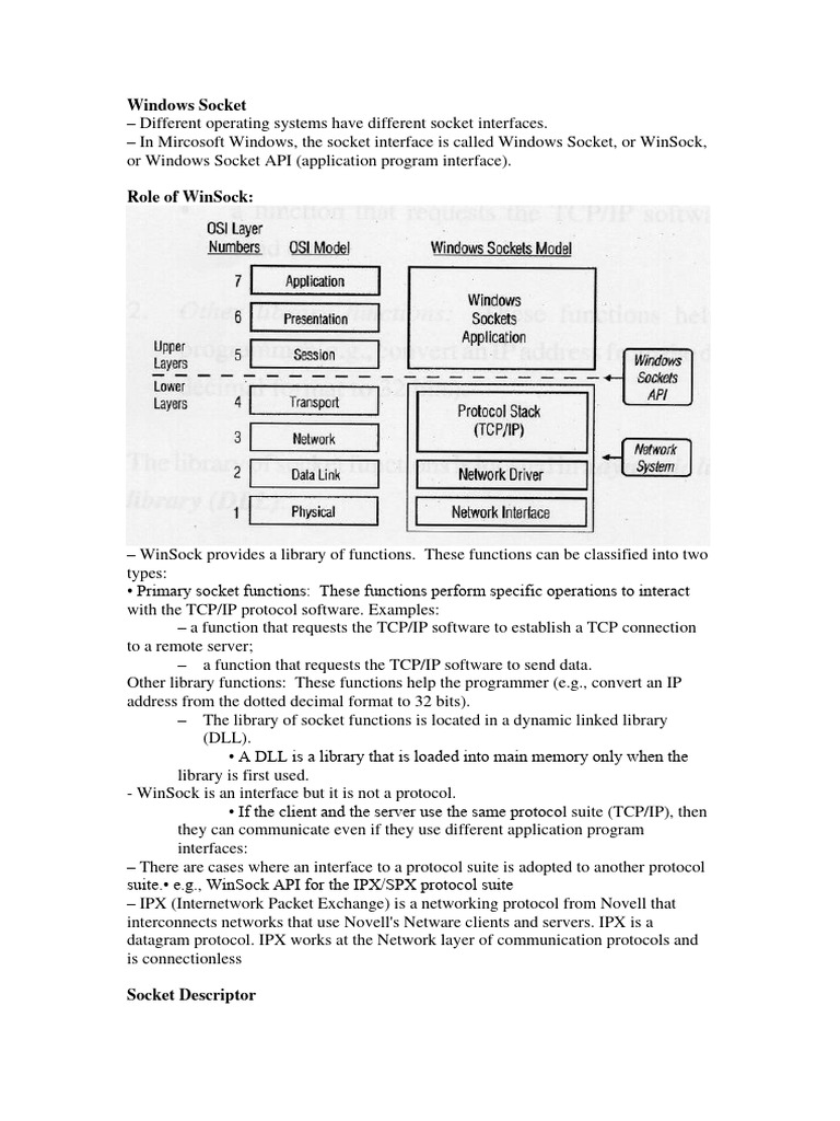 3.1. winsock example | PDF | Network Socket | Internet Protocol Suite 3.1. winsock example | PDF | Network Socket | Internet Protocol Suite