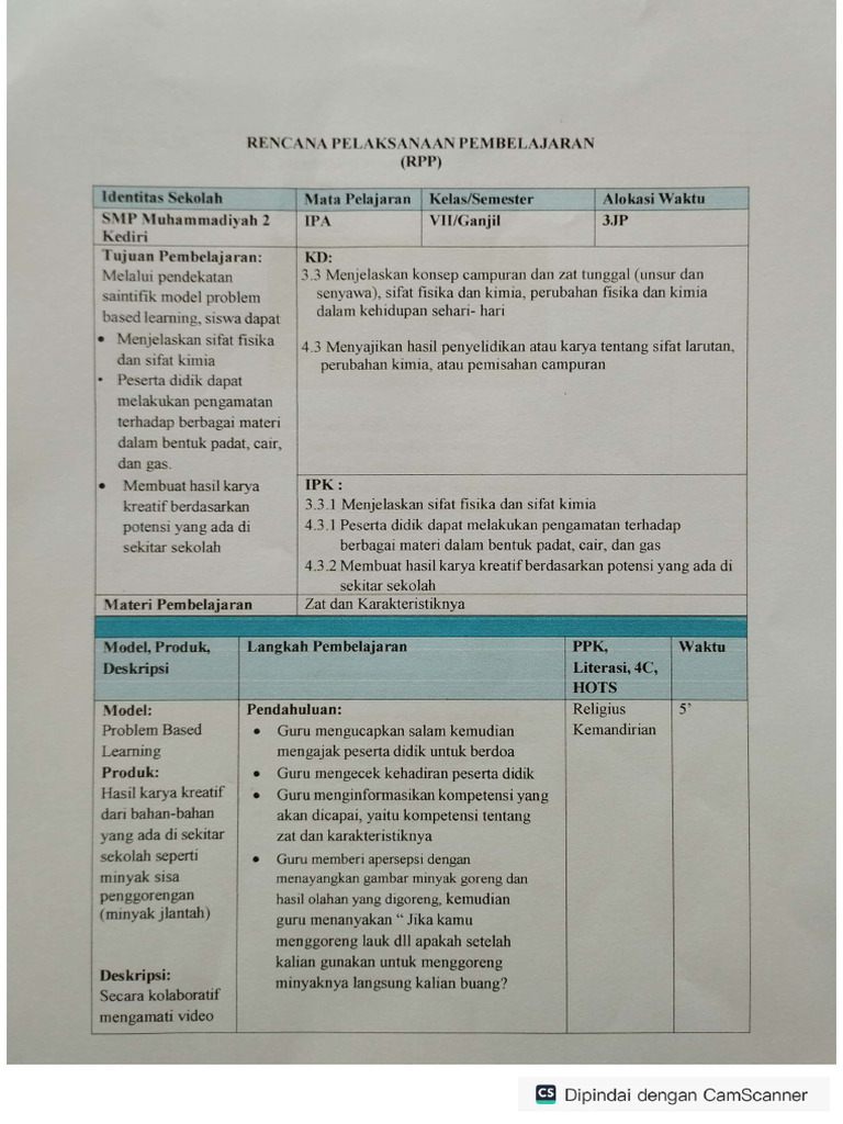 IPA - VII - SEmester 1 - Retno Endri RAhayu - Inovasi Terkait Penerapan ...