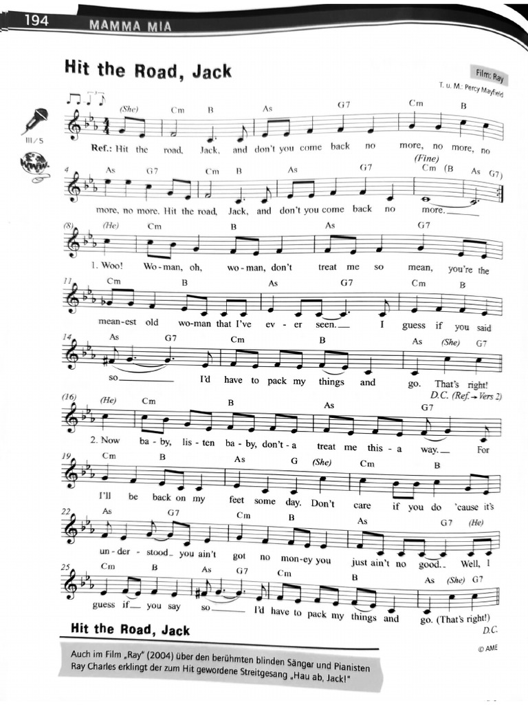 Hit the Road Jack | PDF