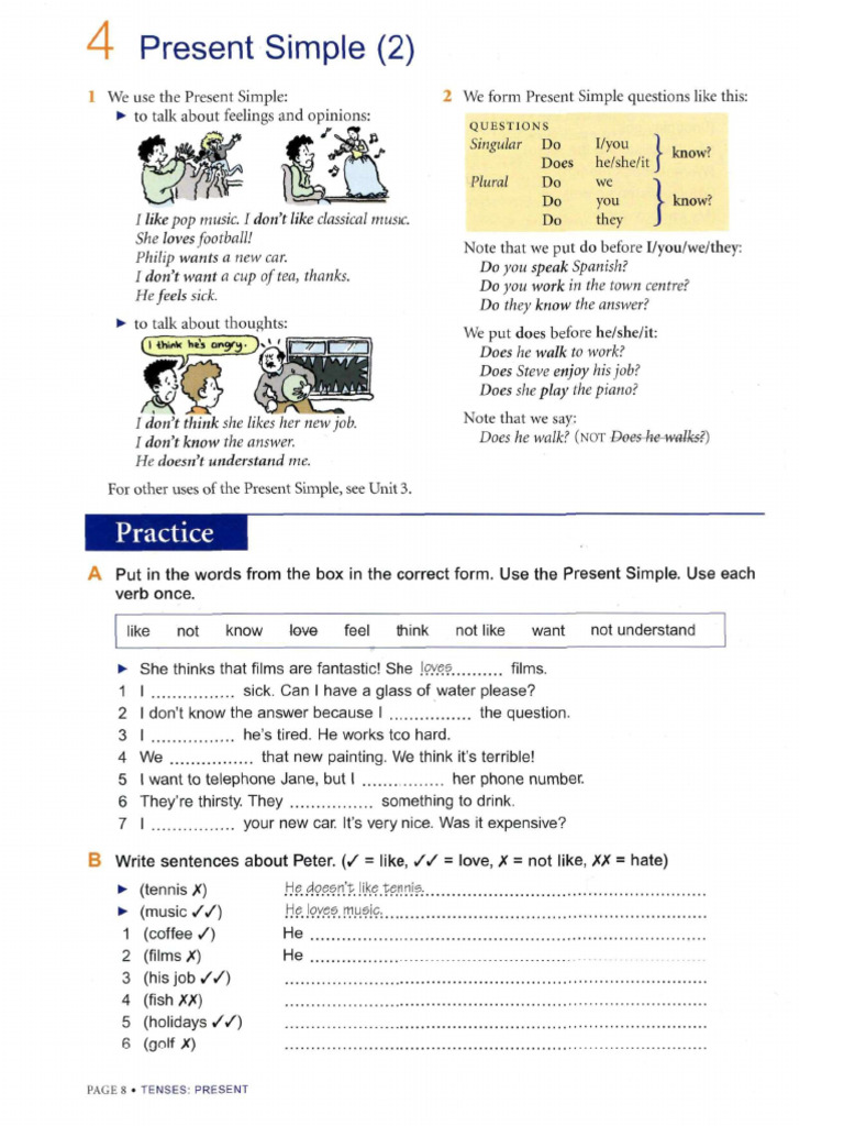4 - Present Simple 2 | PDF