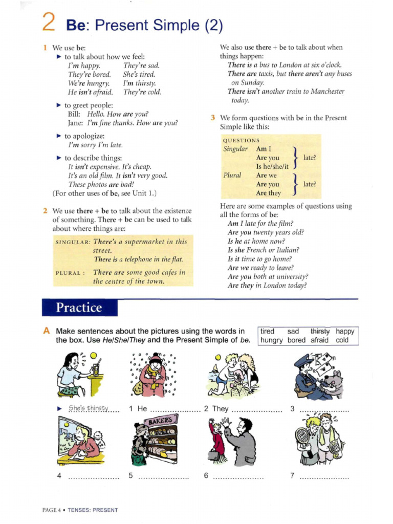 2 - Be - Present Simple 2 | PDF