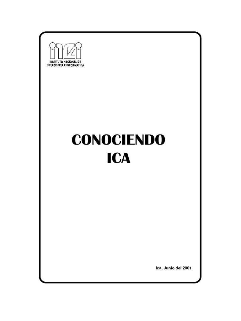 Conociendo Ica 2001 | PDF
