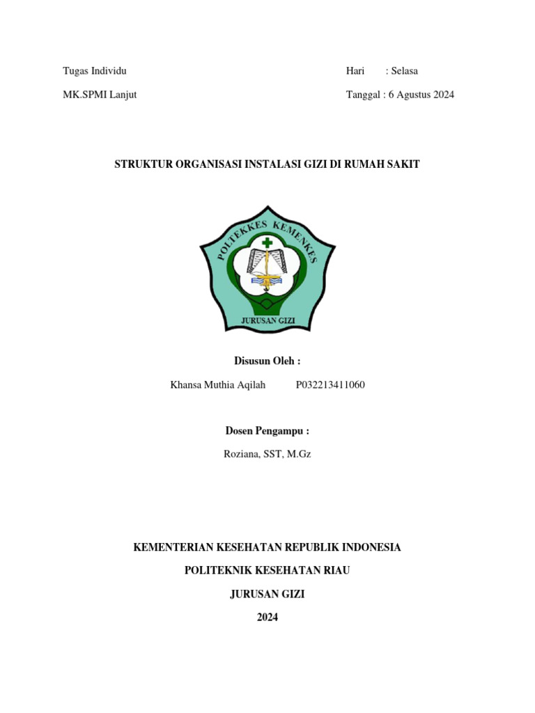 Khansa Muthia - SPMI Lanjut 1 | PDF