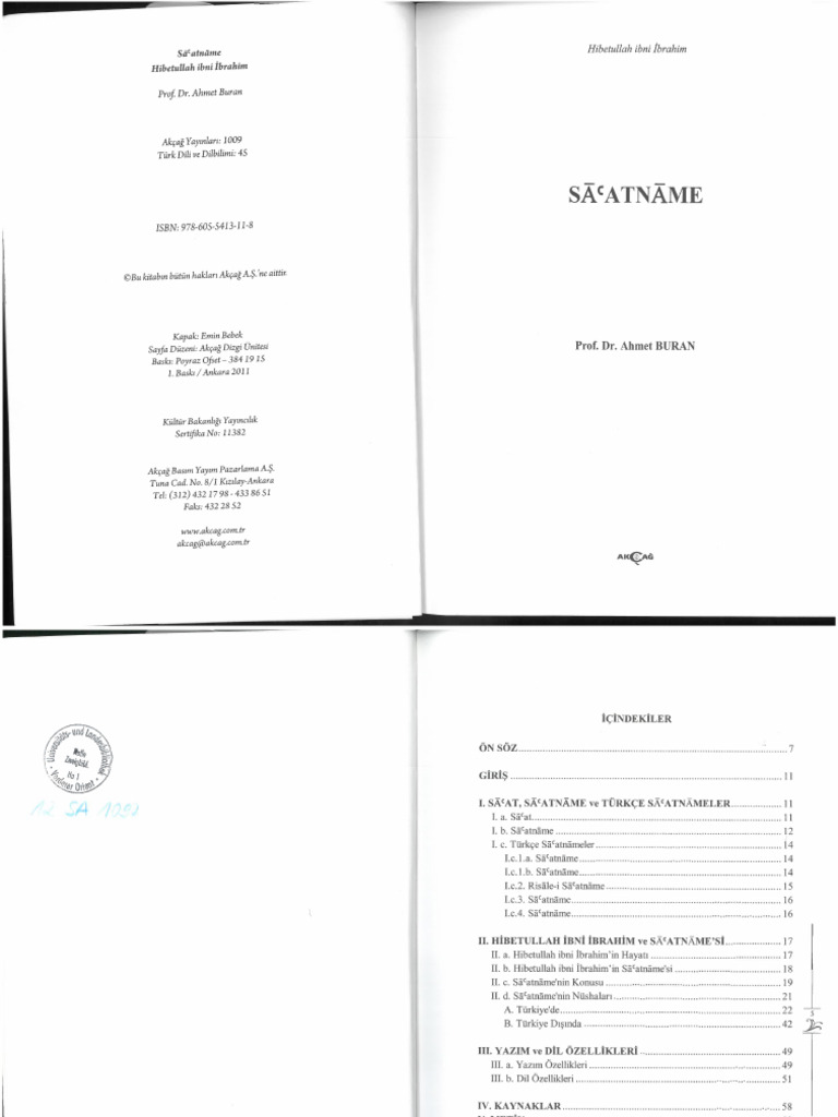 A Buran - Sa'atname | PDF