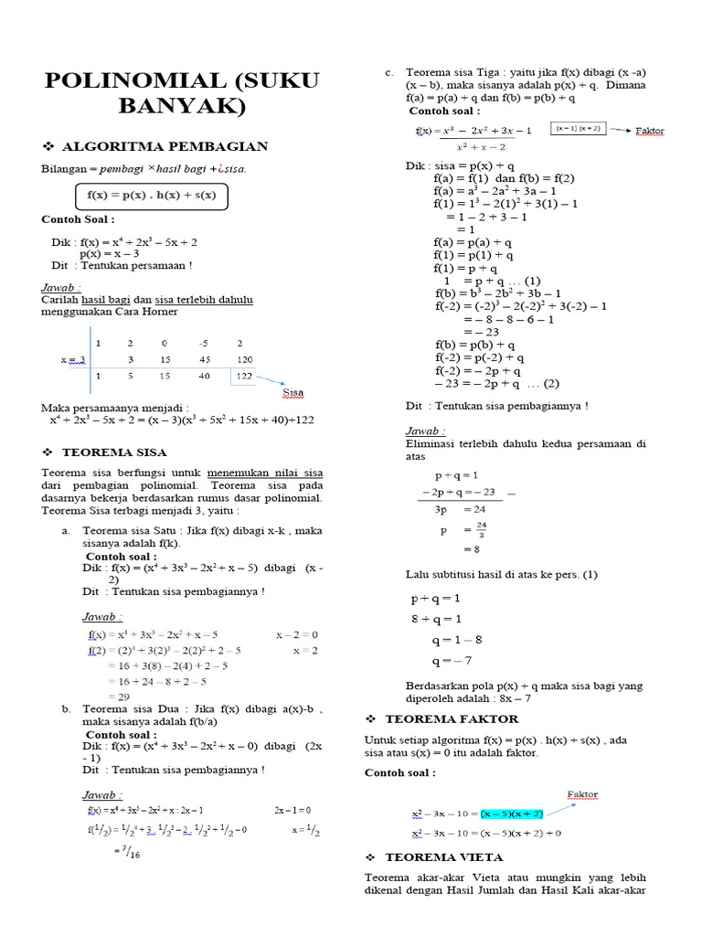 Polinomial | PDF