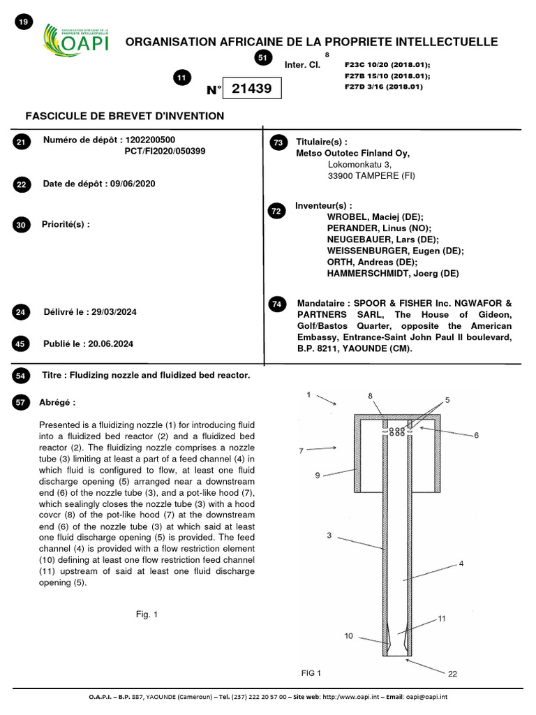 (Fludizing Nozzle and Fluidized Bed Reactor) | PDF | Chemical ...