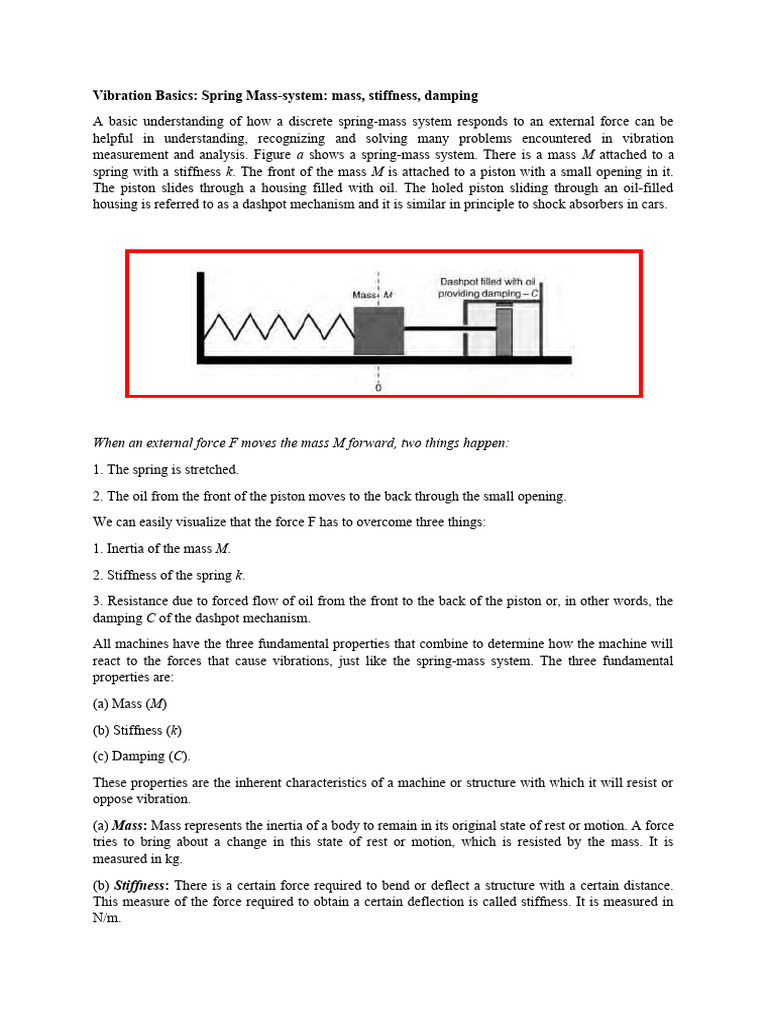 Vibration-Basics | PDF | Force | Mechanics