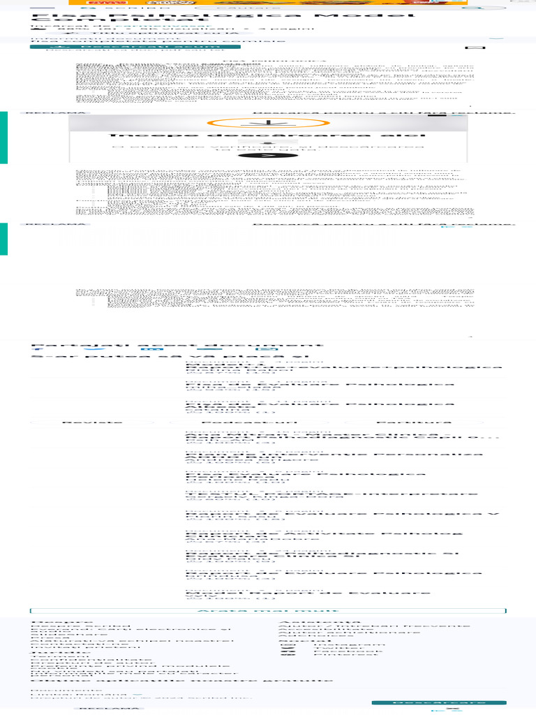 Fisa Psihologica Model Completat PDF | PDF