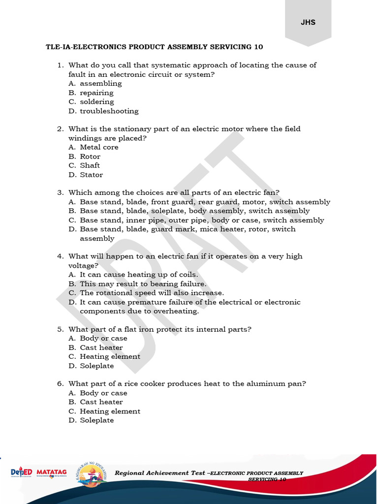 Tle-Ia-Electronic Product Assembly 10 | PDF | Rectifier | Vacuum Tube