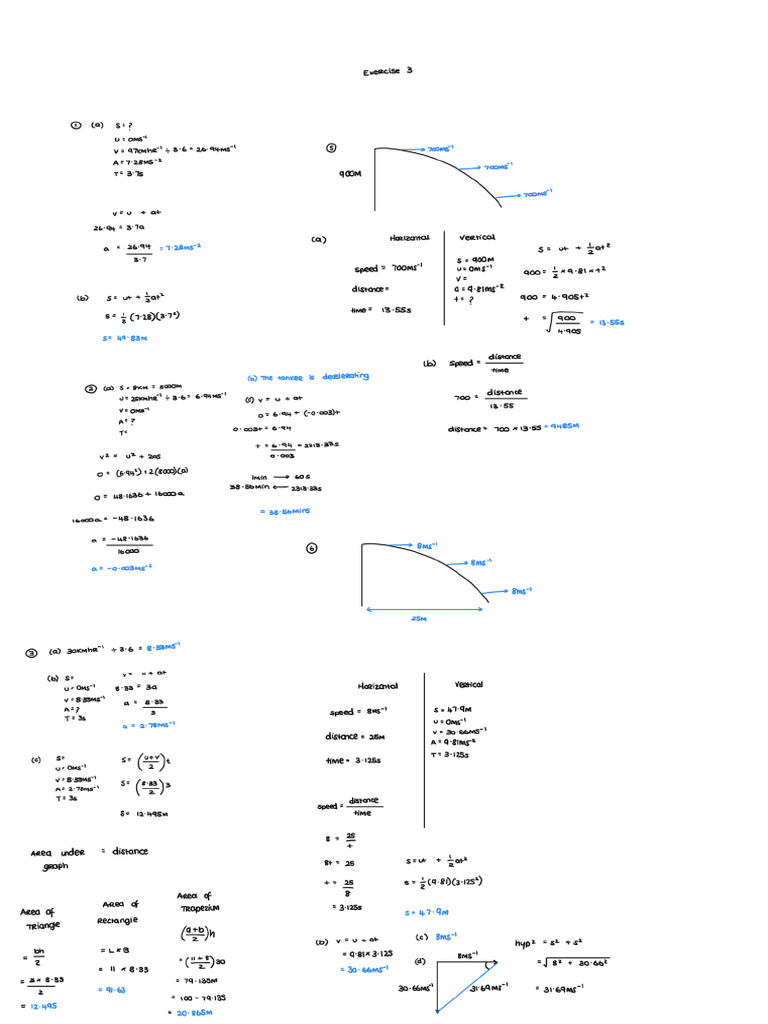 Kinematics NOTE | PDF