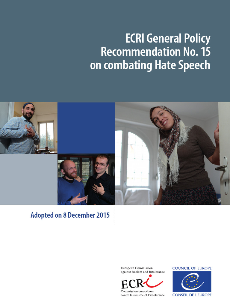 033716GBR - Rec N15 ECRI | PDF | Hatred | Hate Speech