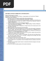 Quiz Bee Sample Guidelines | PDF | Teaching Methods & Materials