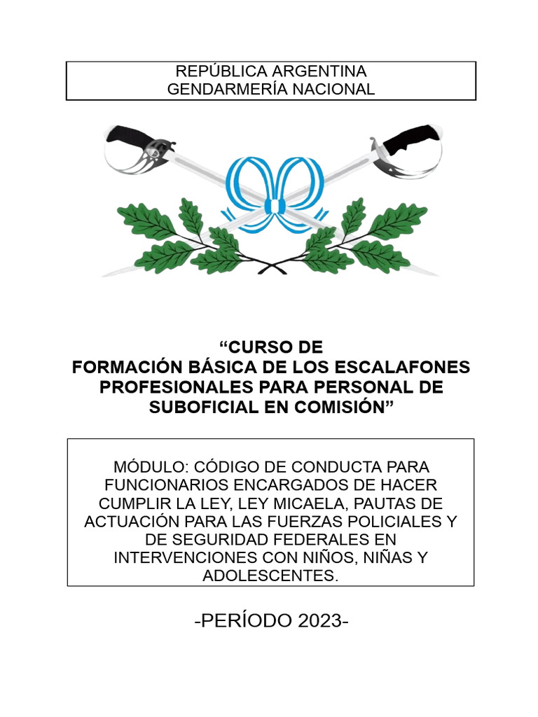 Unidad II - Código de Conducta - Ley Micaela y NNA | PDF | La violencia contra las mujeres ...