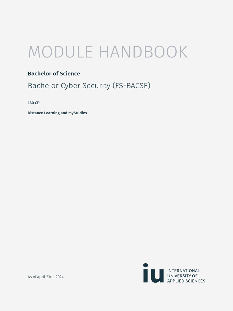 Ba Cyber-Security Fs-Bacse en | PDF | Computer Security | Security