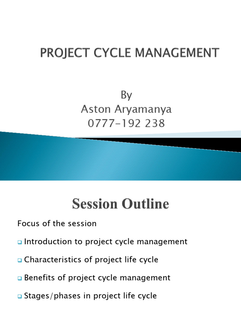 Project Cycle Management | PDF | Evaluation | Project Management