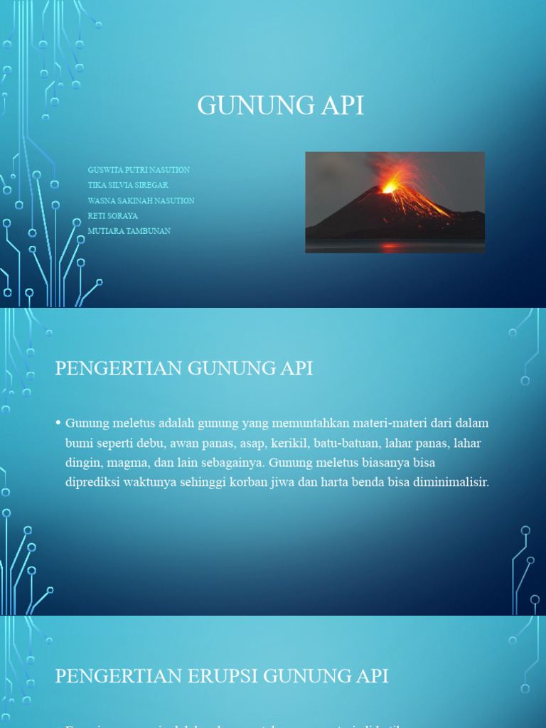 Gunung Api Workshop | PDF