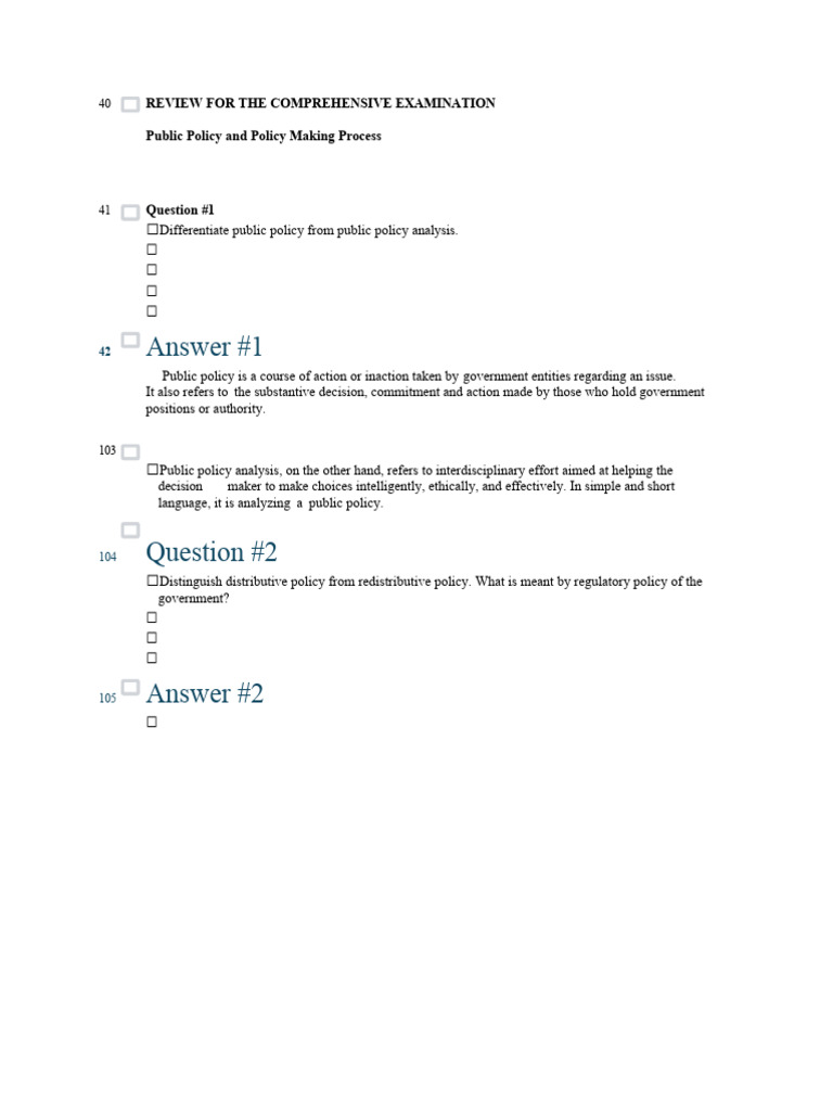 MPA REVIEWER Public Policy and Policy Making Process | PDF | Inflation | Monetary Policy