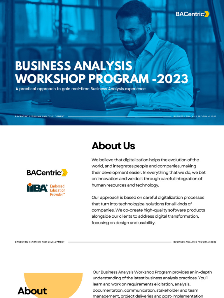 BACentric Business Analysis Program-1 | PDF | Business Analysis | Software Development Process