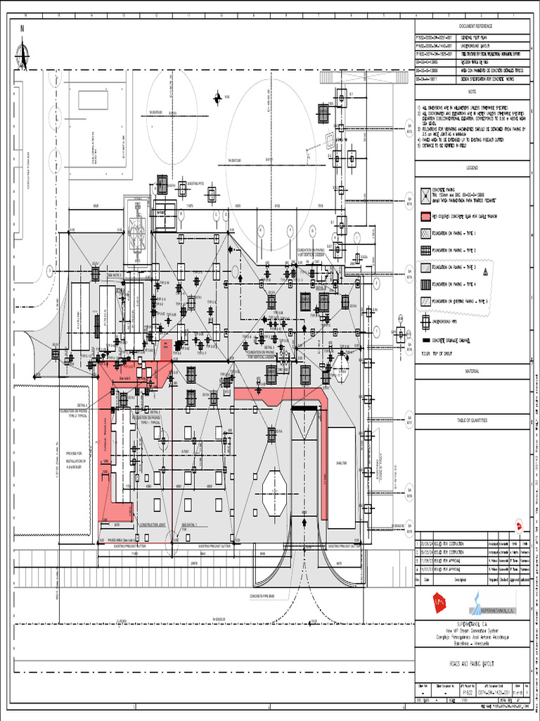 P1632-0074-DW-1425-001 - 1 - Roads and Paving Layout | PDF