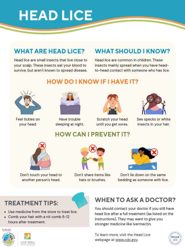 Head Lice: Symptoms, Treatment, Prevention | PDF | Self-Improvement ...