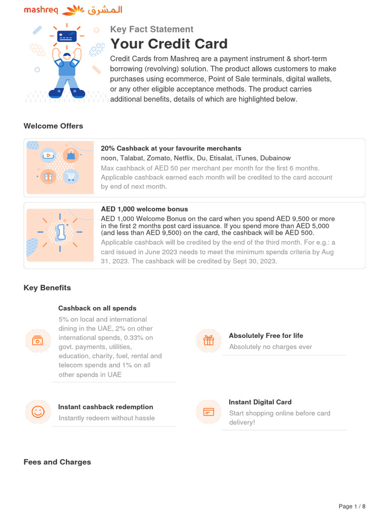 Key Fact Statement | PDF | Credit Card | Interest