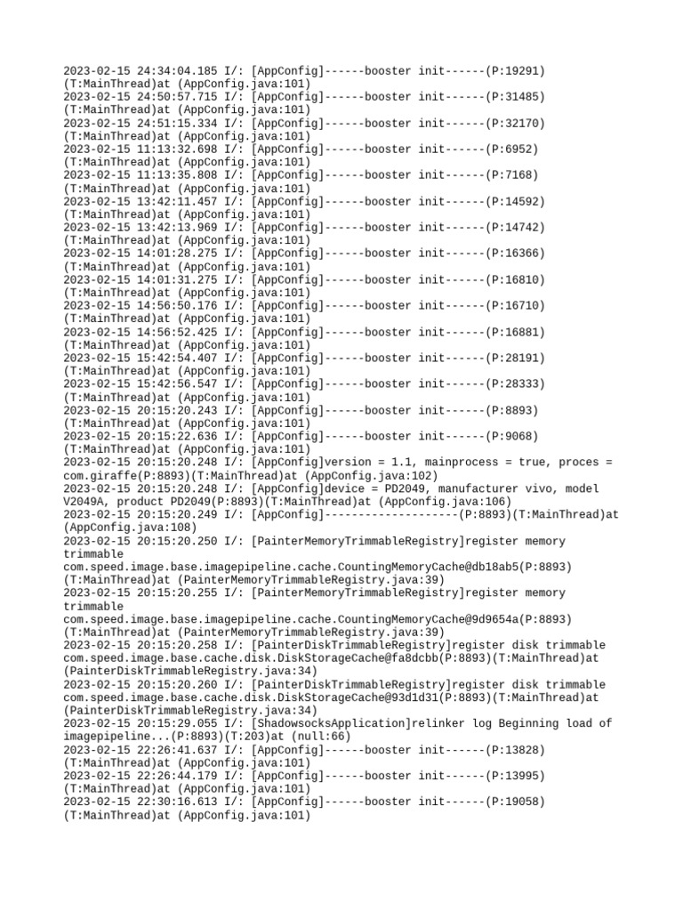 Logs | PDF | Android (Operating System) | Java (Programming Language)