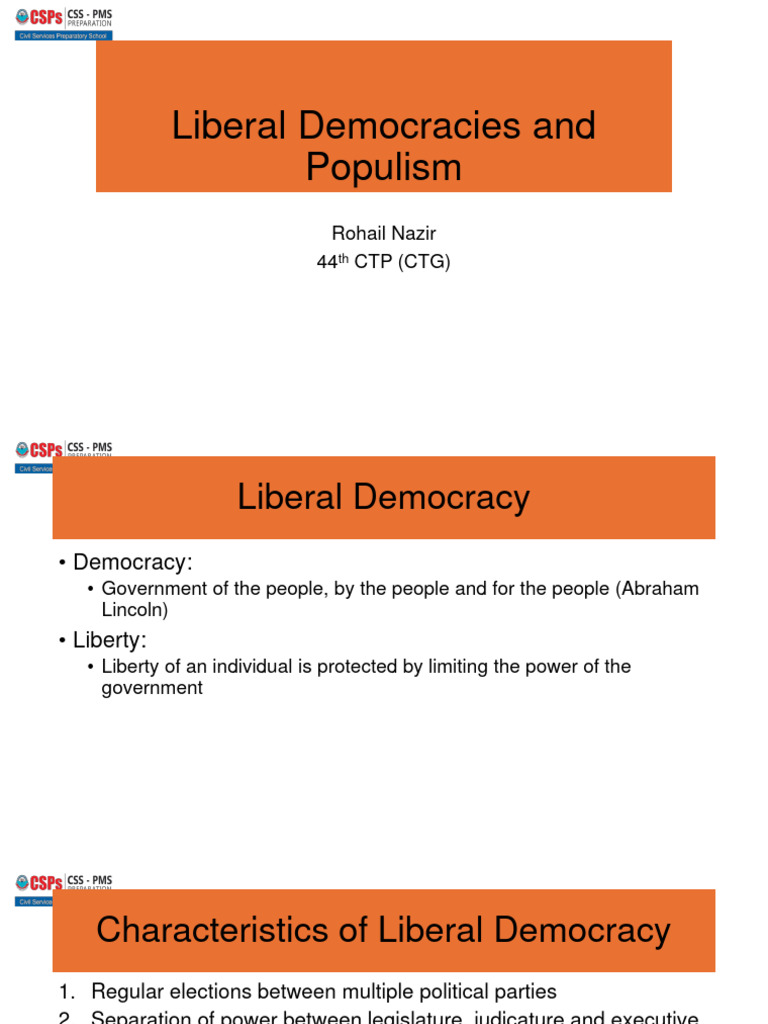 Liberal Democracies and Populism | PDF | Populism | Liberal Democracy
