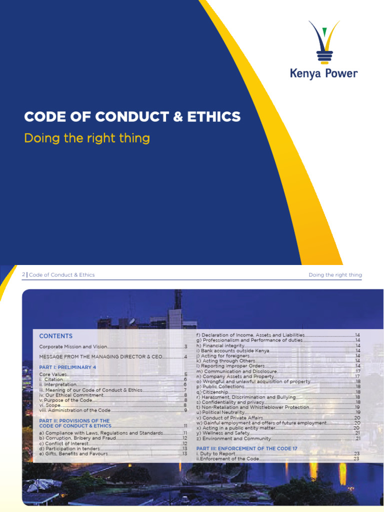 Jm5Zzrvil98Q - KPLC CODE OF ETHICS | PDF | Harassment | Conflict Of Interest