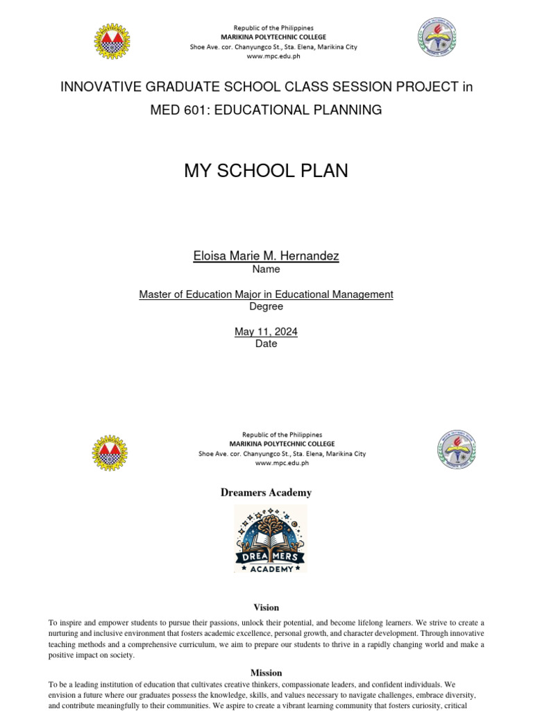 Innovative Graduate School Class Session Project in Educational ...