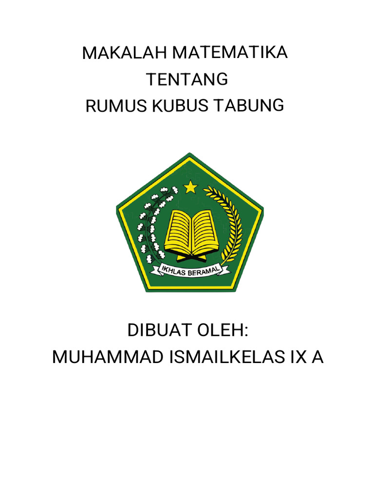 Rumus dan Penerapan Tabung Matematika | PDF | Griya & Taman