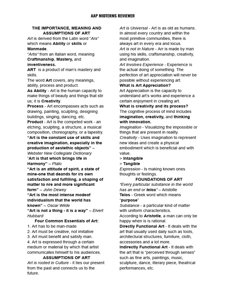 AAP Reviewer | PDF | The Arts | Creativity