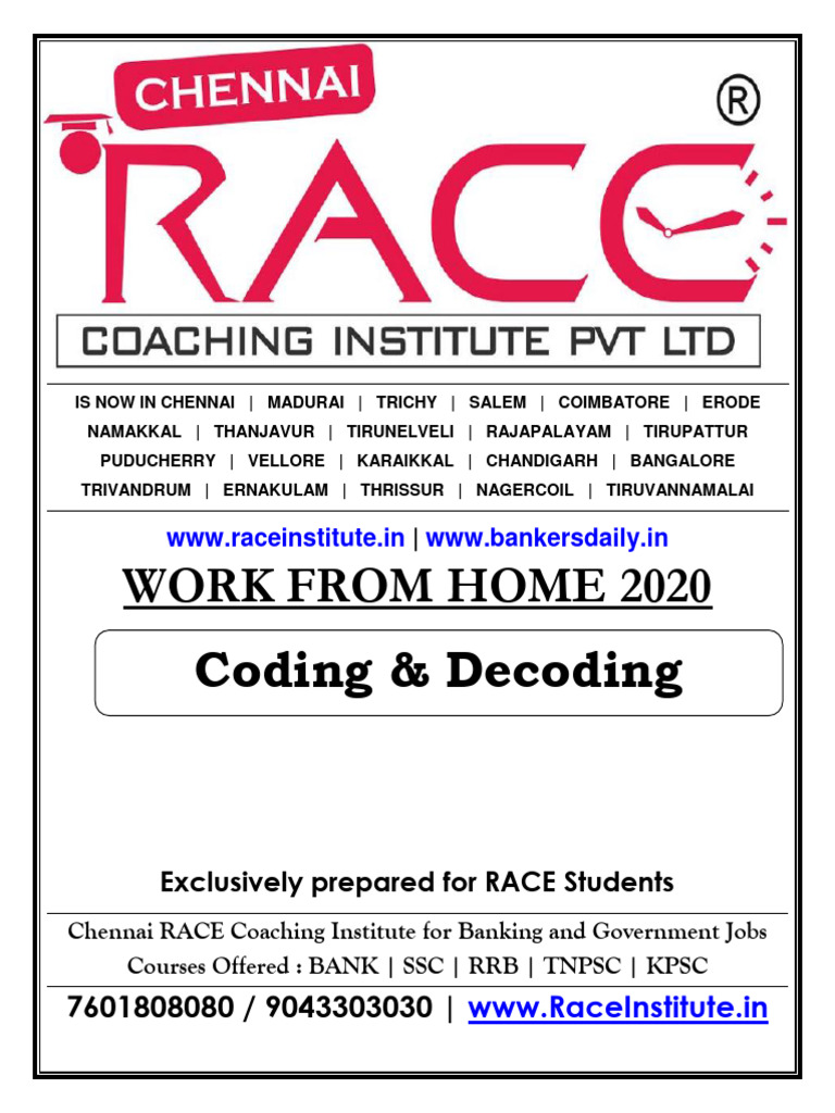 Coding Decoding 3.0 | PDF | Linguistics