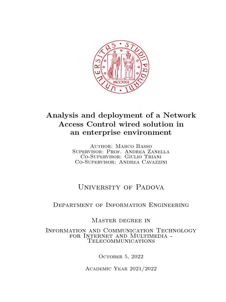 Basso Marco | PDF | Computer Network | Osi Model