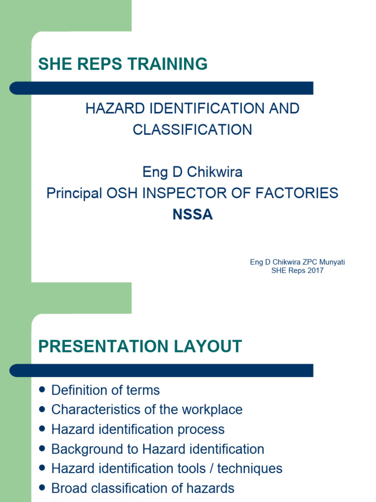 Hazard Identification Training Guide | PDF | Hazards | Risk