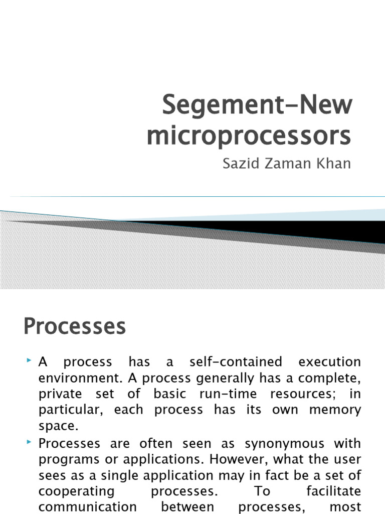 Segement-New Microprocessors | PDF | Process (Computing) | Thread (Computing)