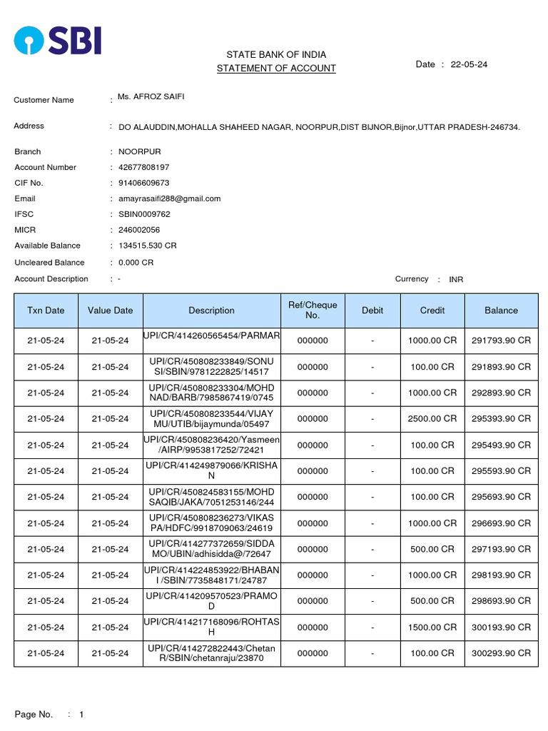 42677XXXXXX Sodzw093 | PDF | Debits And Credits | Cheque