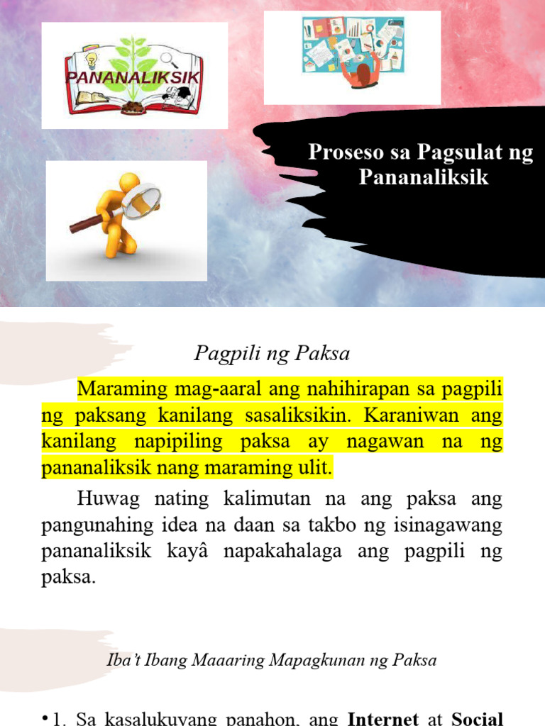 5 Proseso Sa Pagsulat NG | PDF