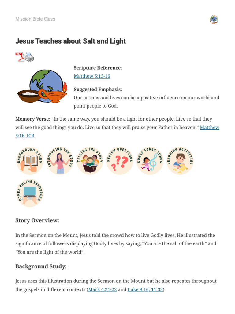 Jesus Teaches About Salt and Light - Mission Bible - 240519 - 075741 ...
