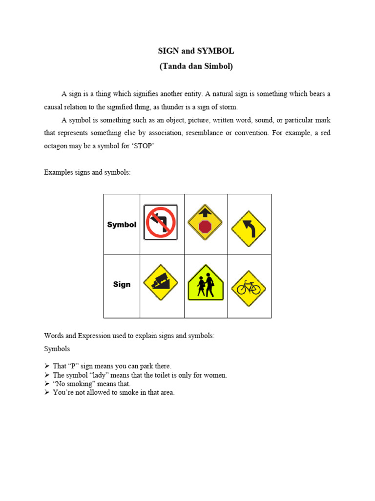 Materi Sign and Symbol | PDF