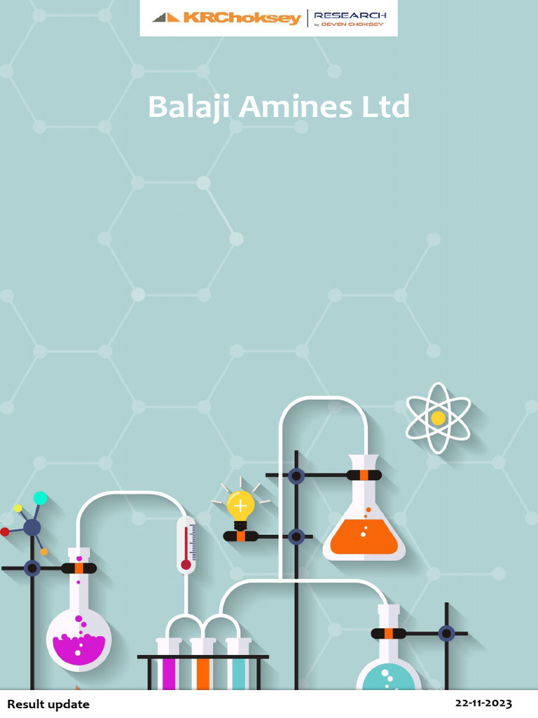 KRChoksey Sees 7% UPSIDE in Balaji Amines LTD Significant Drop in | PDF ...