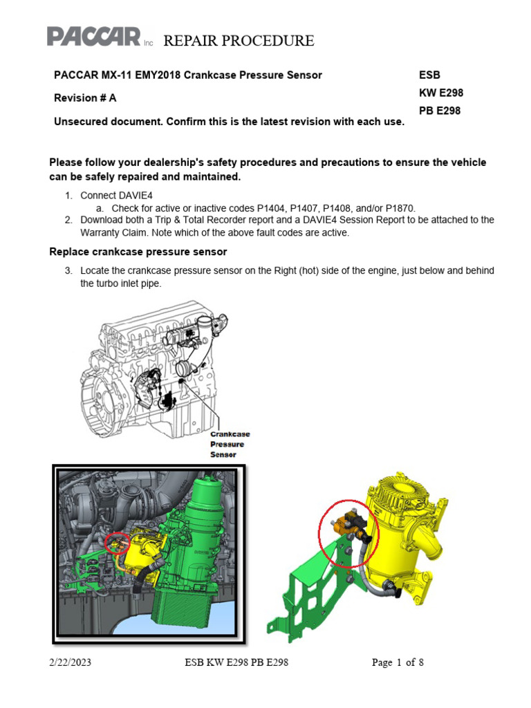 E298 Repair Procedure | PDF | Mechanical Engineering | Manufactured Goods